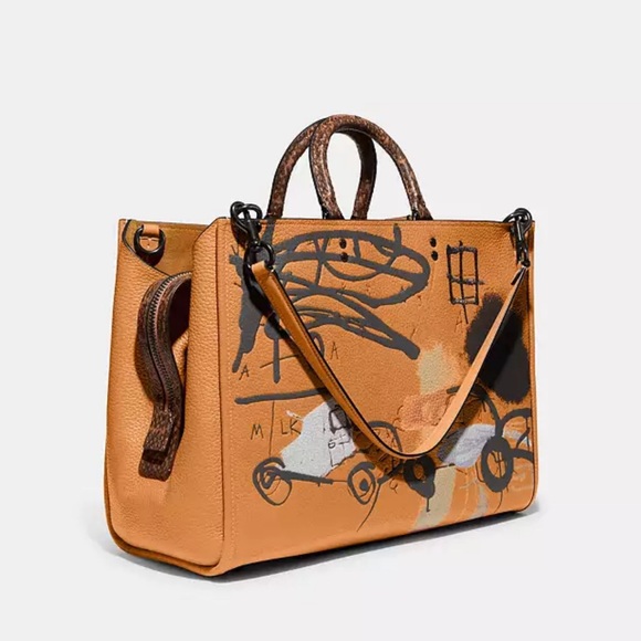 Coach | Bags | Coach X Jean Michel Basquiat Rogue 39 With Snakeskin ...
